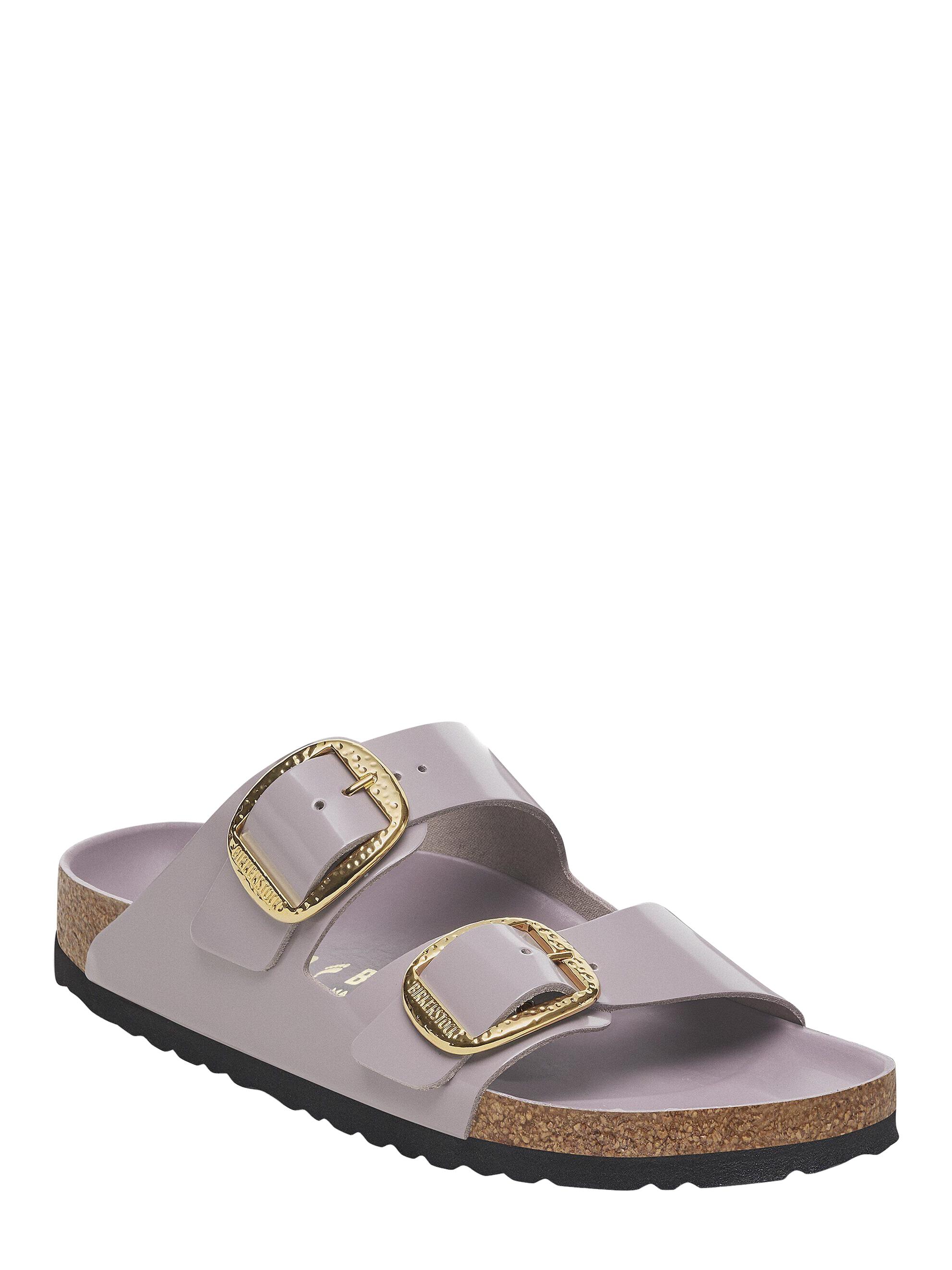 BIRKENSTOCK Birkenstock Arizona Hammered Big Buckle Natural Leather Patent